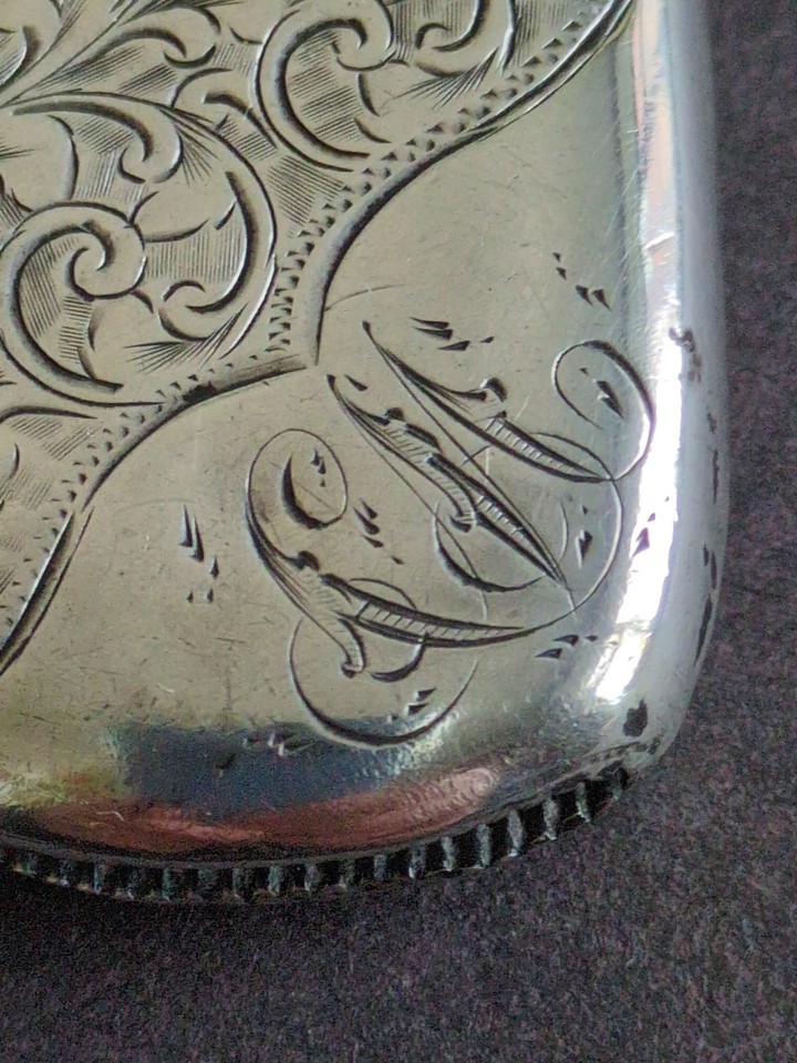 Antique Sterling Silver Vesta Case, Arthur Fenwick, Birmingham 1901 ...