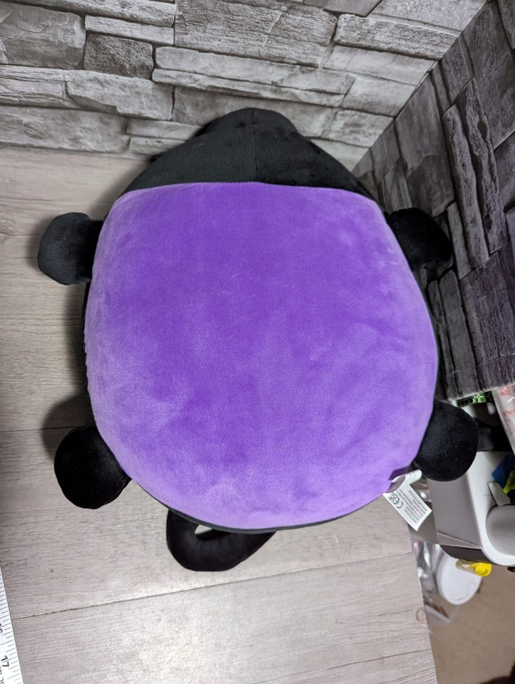 Smoochy Pals Cat 15” Super Black Purple Plush Halloween Pillow Decor ...
