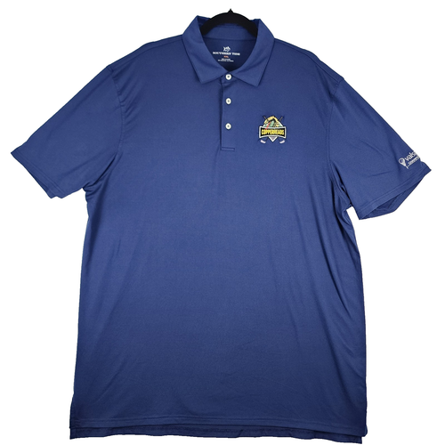 Southern Tide Polo Shirt Mens XXL Blue Ryder Performance Valspar ...