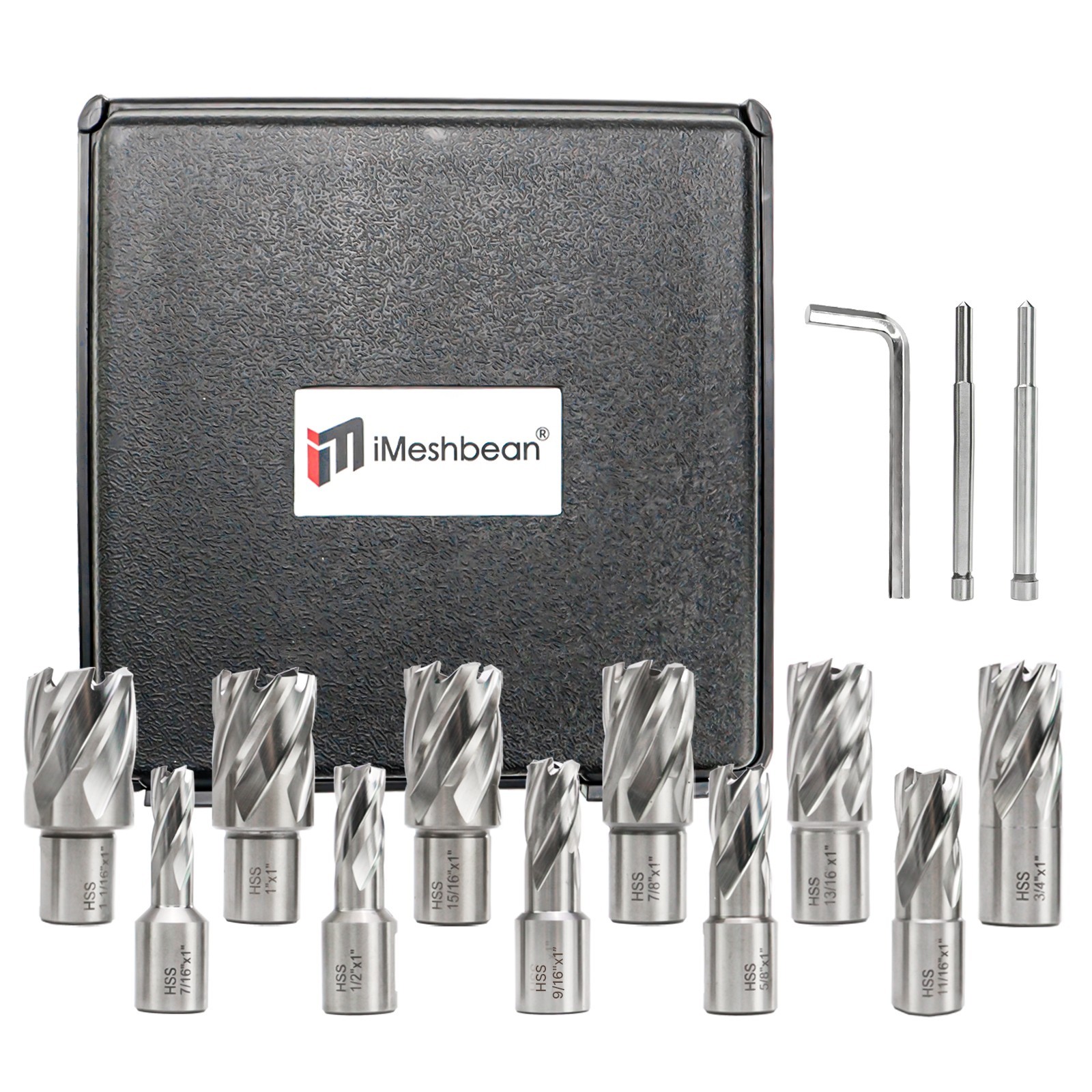 14 PCS Annular Cutter Set HSS Magnetic Drill Bit With 3/4" Weldon Shank ...