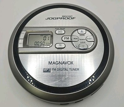 Magnavox 100 ESP JogProof Portable FM Tuner CD Player MPC500 Tested ...