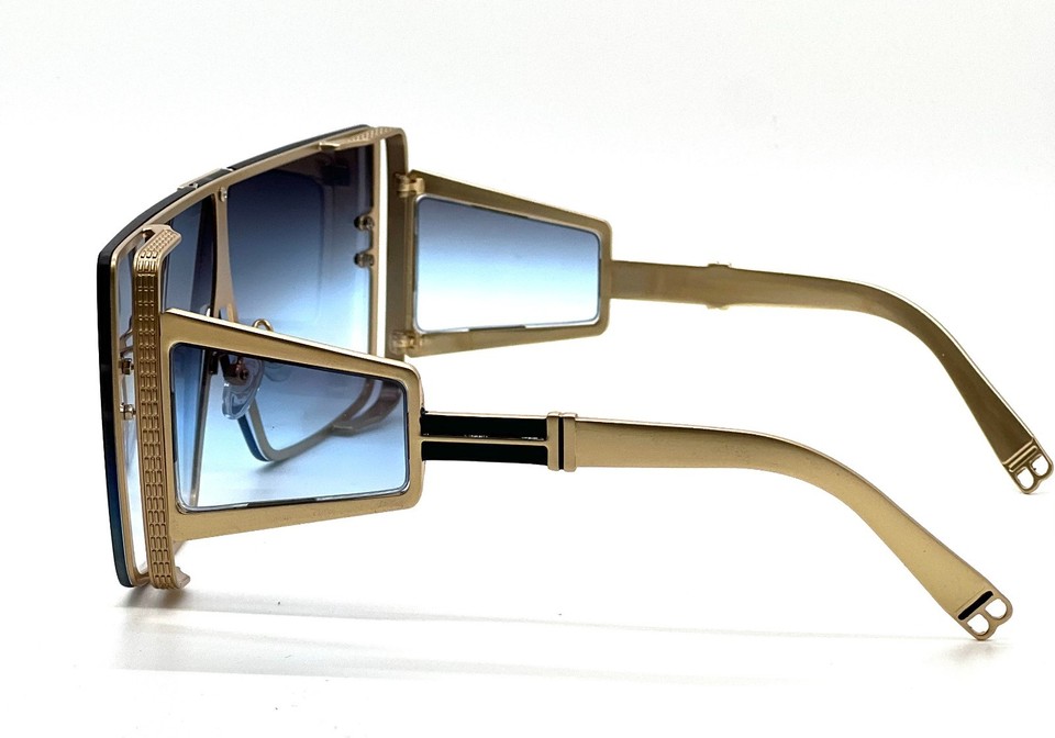 Men Women Sunglasses Designer Single Lens Oversized Large Shades Square ...