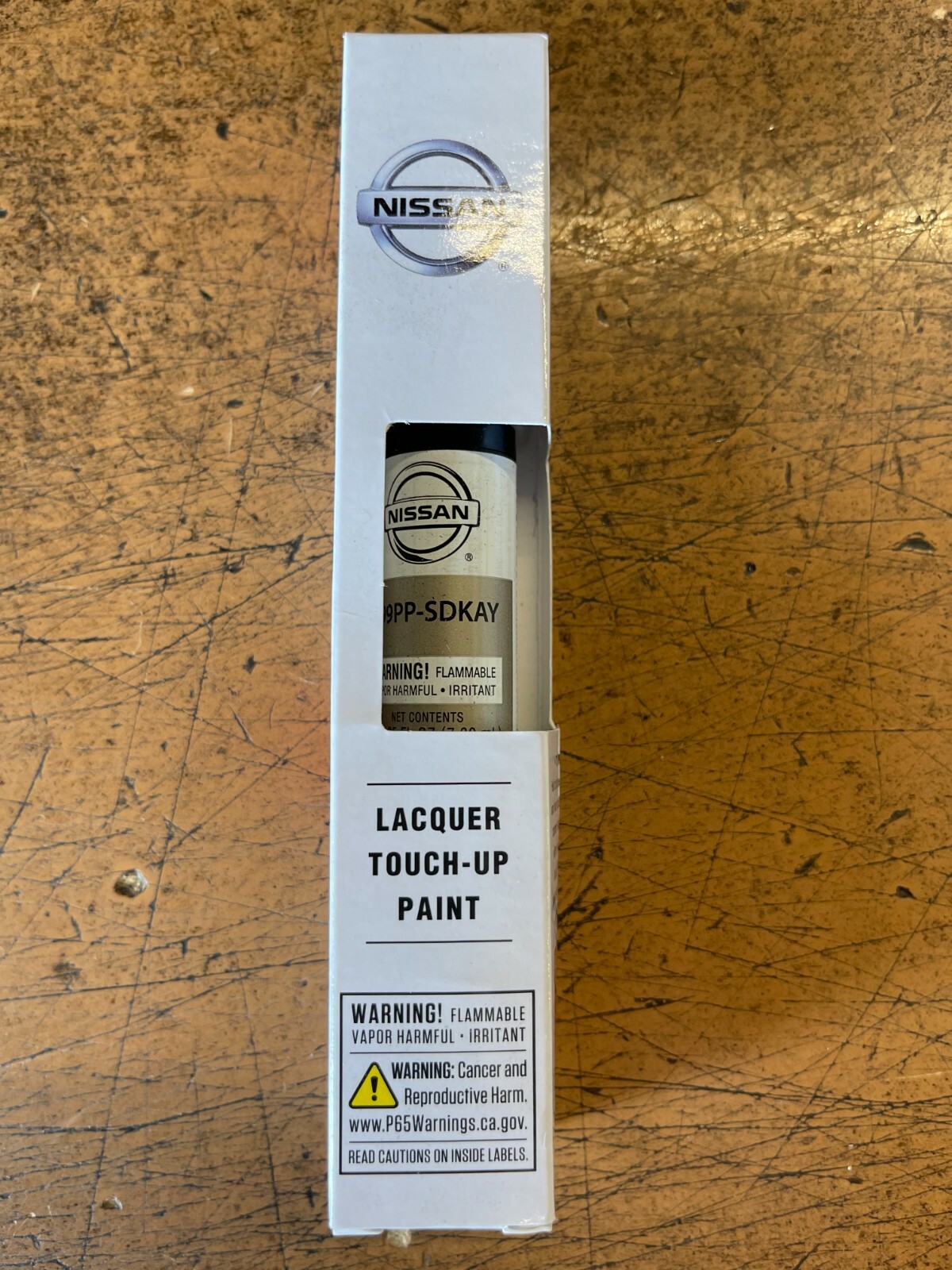 NEW OEM Nissan Touch-Up Paint + Clear Coat "TITANIUM BEIGE" Color Code ...