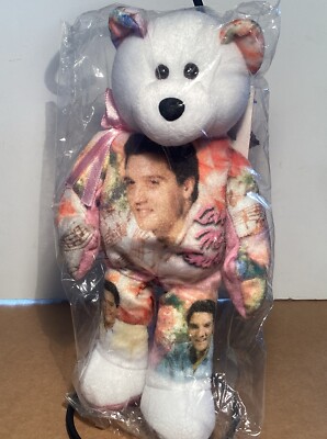 Gallery Treasures Elvis Presley Teddy Bear Love Me Tender Beanie ...
