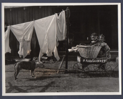 Jannie & Allen FARINA Hoskins OUR GANG child actors & dog RARE ORIG ...