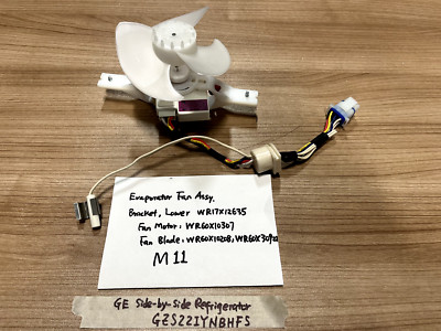 Evaporator Fan Motor Assembly WR60X10307 GE Refrigerator GZS22IYNBHFS ...