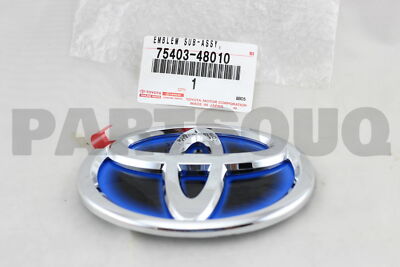 7540348010 Genuine Toyota EMBLEM, LUGGAGE COMPARTMENT DOOR 75403-48010 ...