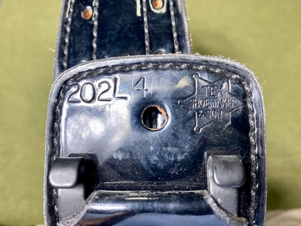 PATENT LEATHER POLICE DUTY BELT BY TEX SHOEMAKER AND SON. 40 MAX | eBay