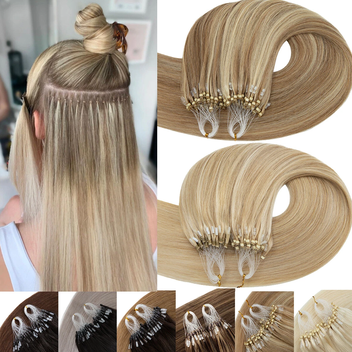 Micro Bead Hair Extensions Ponytail