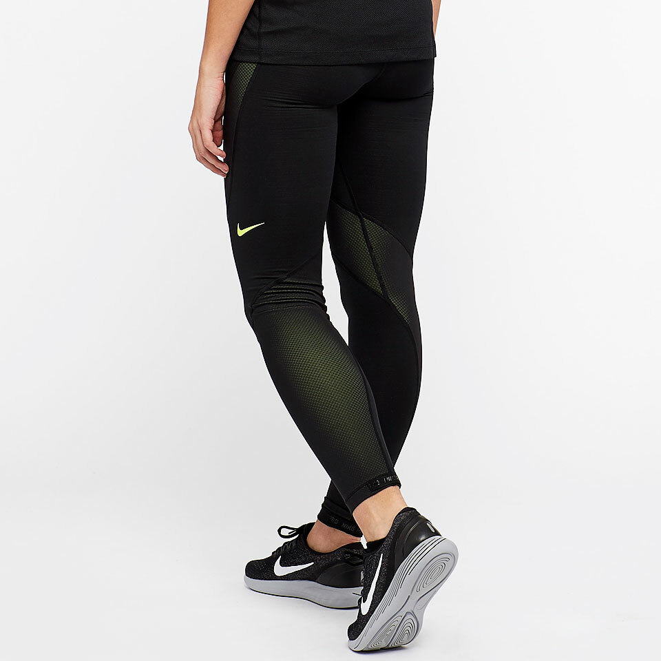 Nike Pro Hyperwarm Black/Volt Training Tights (854969-010) Size S - NWT ...
