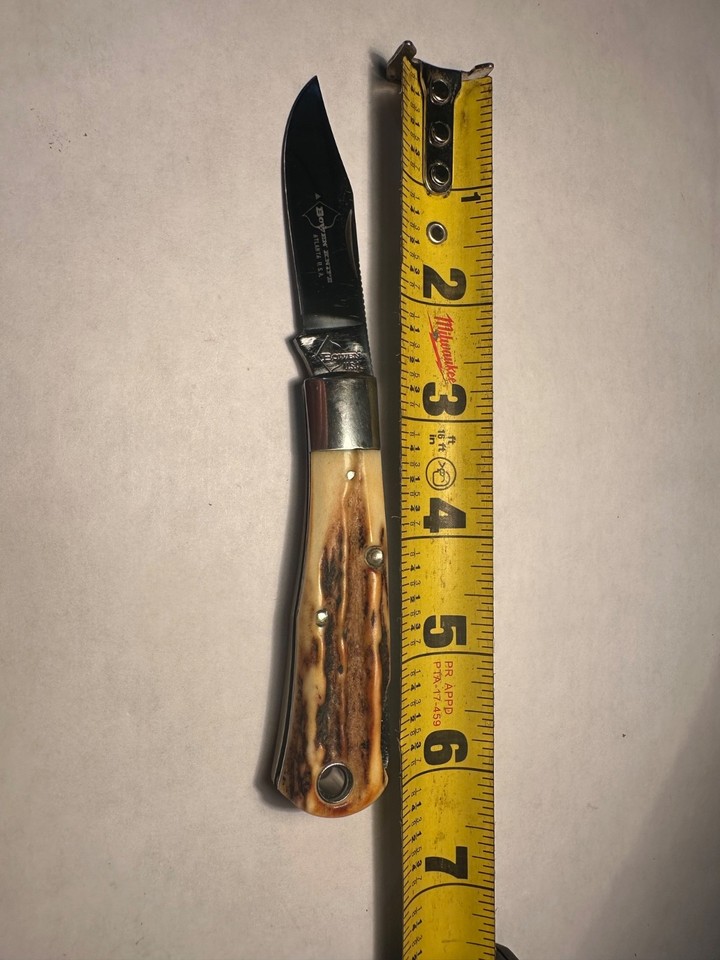 Bowen USA R 1306B Stag Lock back Knife Vintage 1970s | eBay