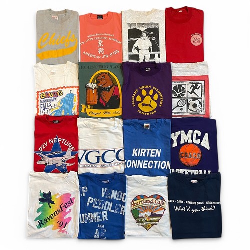 Vintage T-Shirt Bundle Wholesale Lot of 16 Single Stitch Made In USA ...