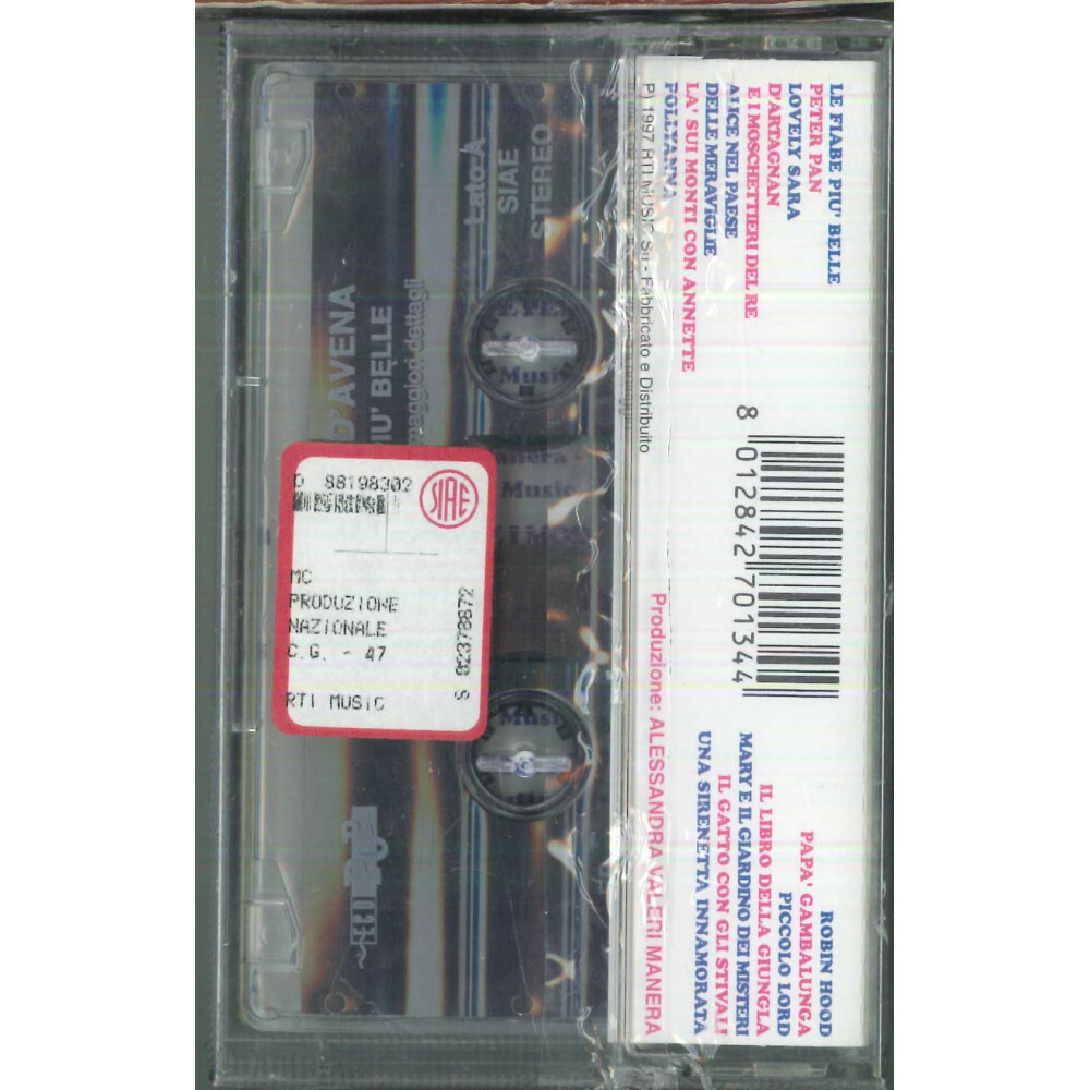 Cristina D'Avena MC7 Le Fiabe More Belle / Rti Music ‎– EP 70134 Sealed | eBay