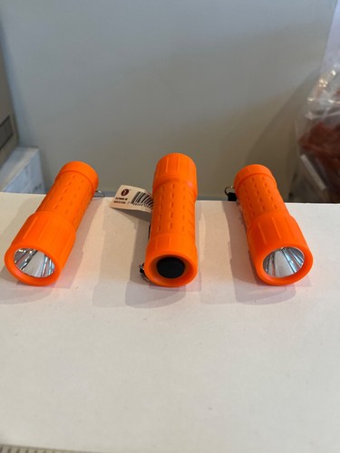 3 Orange LED Flashlight. 3 AAA Battery, 1 Watt | eBay
