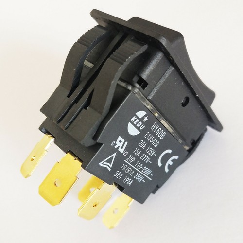 KEDU Electric Rocker Switches HY60B 20A 125V 6-Terminals Pushbutton ...
