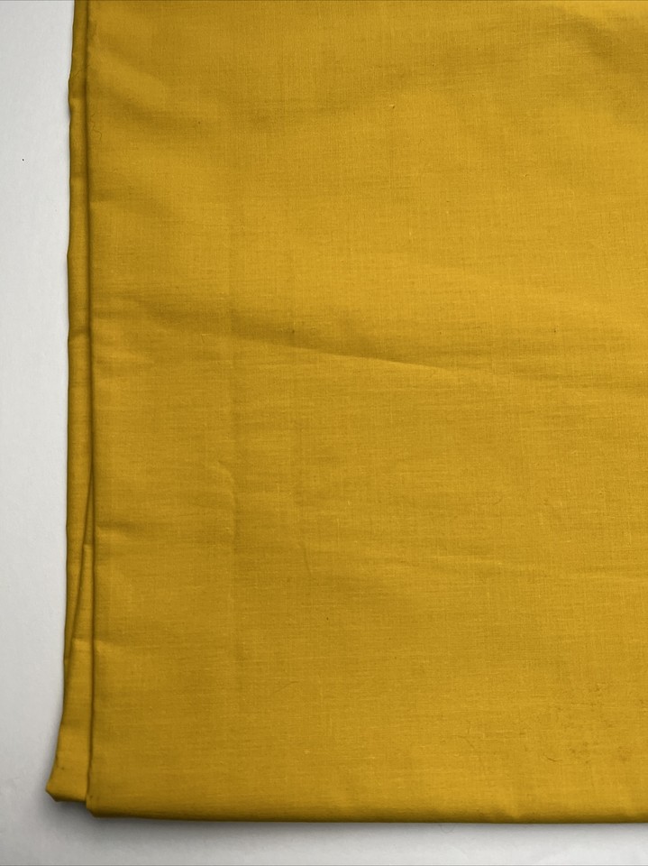 Vintage Mustard Yellow Fabric 4 yards Cotton 1970s Drapery Decor ...