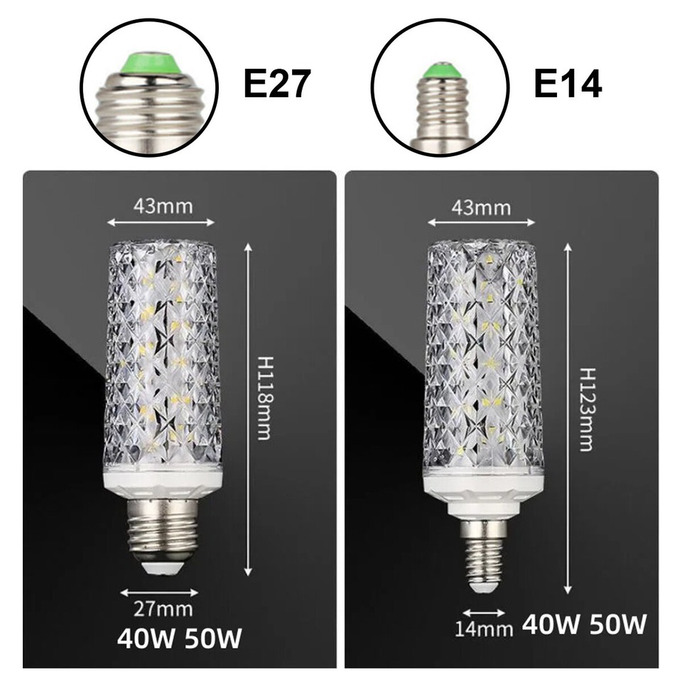 E14 E27 Led Corn Bulb 24W 30W 40W 50W Living Room Home-appliance Lights ...