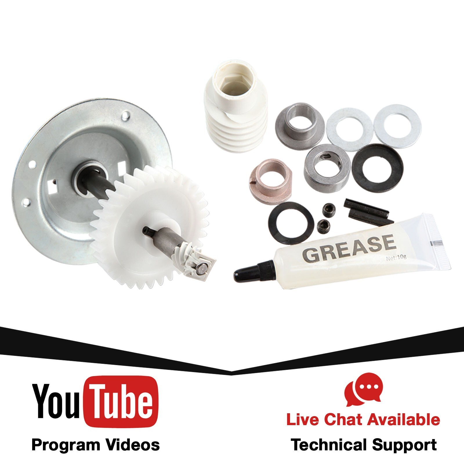 2x Replacement for 41C4220A Liftmaster Gear Sprocket Assembly Kit ...