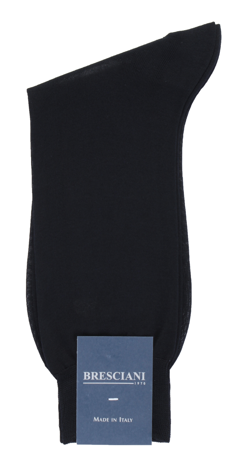 NWT BRESCIANI SOCKS 2 PAIRS LOT calf length solid blue cotton luxury Italy L | eBay