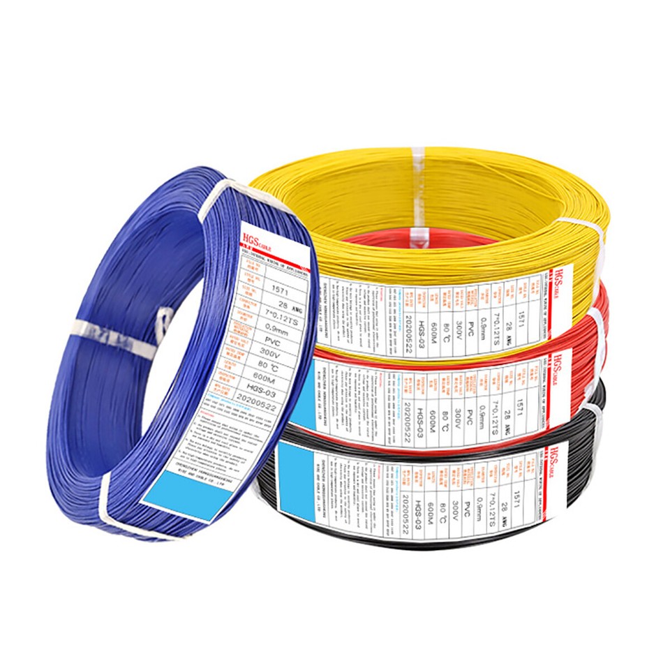 UL1571 Flexible Soft Electrical Wire Silicone Cable Tinned Copper 26/28 ...