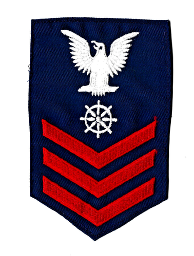 US Navy OCEAN SYSTEMS TECH 1st Class Rank Red Stripes Vintage Military ...