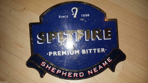 Shepherd Neame Spitfire Bitter Plastic PUMP CLIP BADGE PUB HOME BAR ...