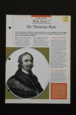 Kings & Queens Maxi Card Sir Thomas Roe - King James I - Stuarts | eBay