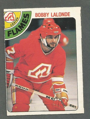 1978-79 O-Pee-Chee OPC Hockey Bobby Lalonde #285 Atlanta Flames NM/MT ...