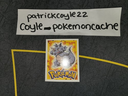 Rhydon #112 Pokemon Merlin Sticker NM | eBay
