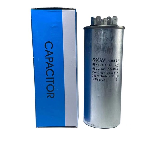 45/5 uF 45+5 MFD Capacitor 370 or 440 VAC Dual Run Capacitor AC ...