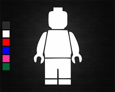 LEGO MAN SILHOUETTE VINYL DECAL STICKER CAR/VAN/WALL/WINDOW/DOOR/LAPTOP ...
