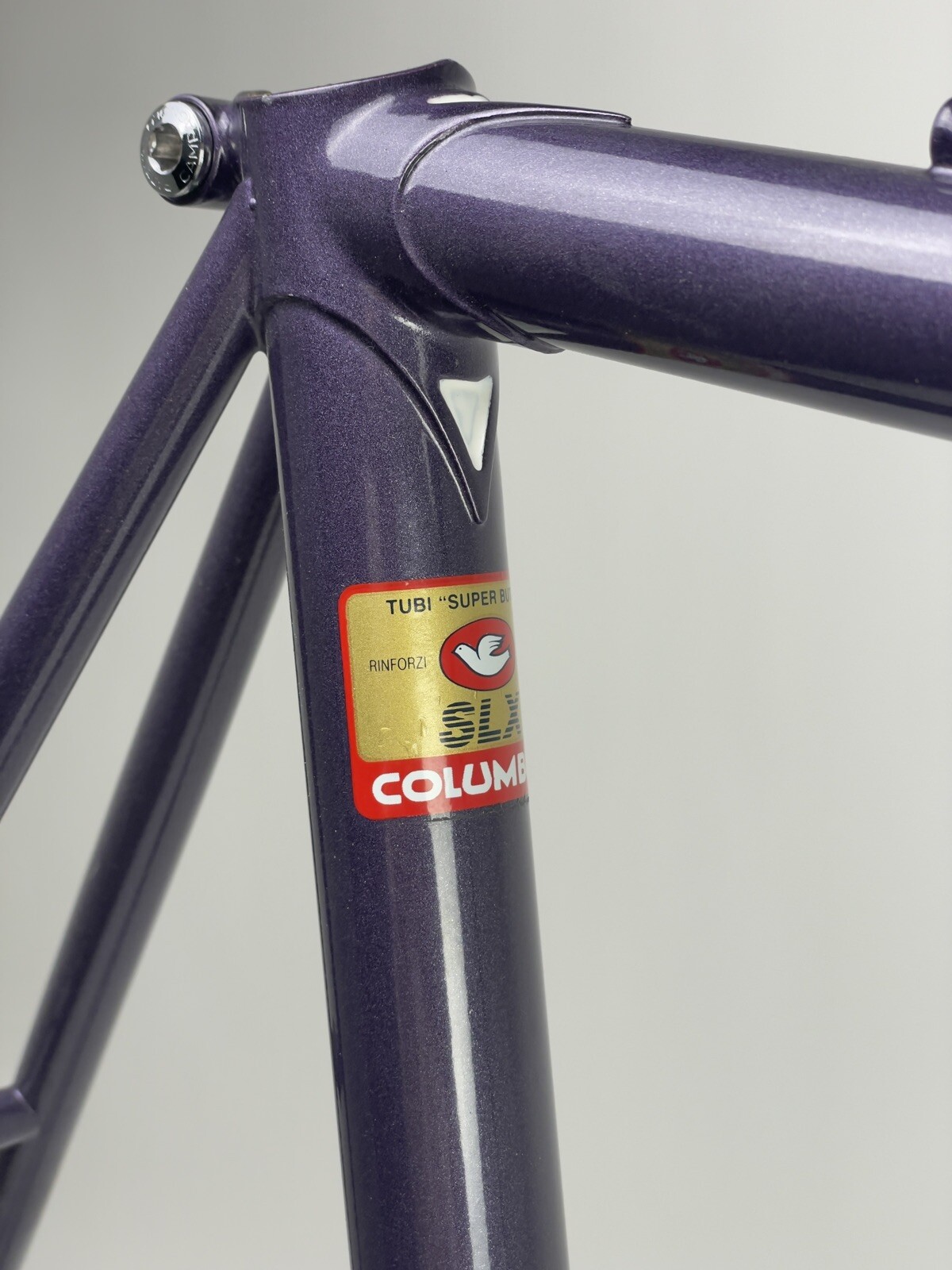 Cilo Purple Steel Road Bike Frame Set 59.5cm 1" Threaded Columbus SLX ...