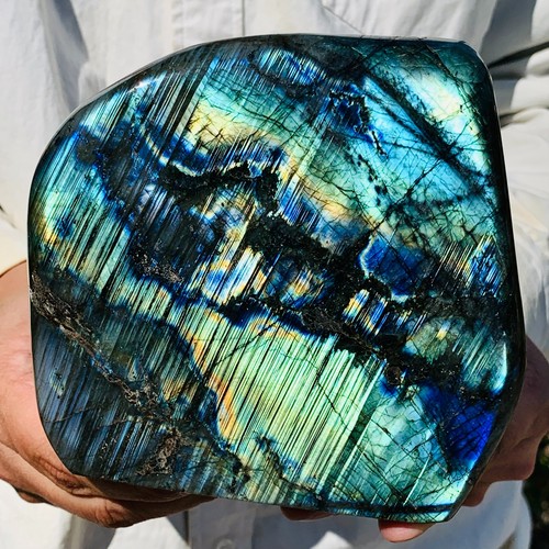 3.85LB Natural Labradorite Quartz Crystal Mineral Specimen Healing | eBay