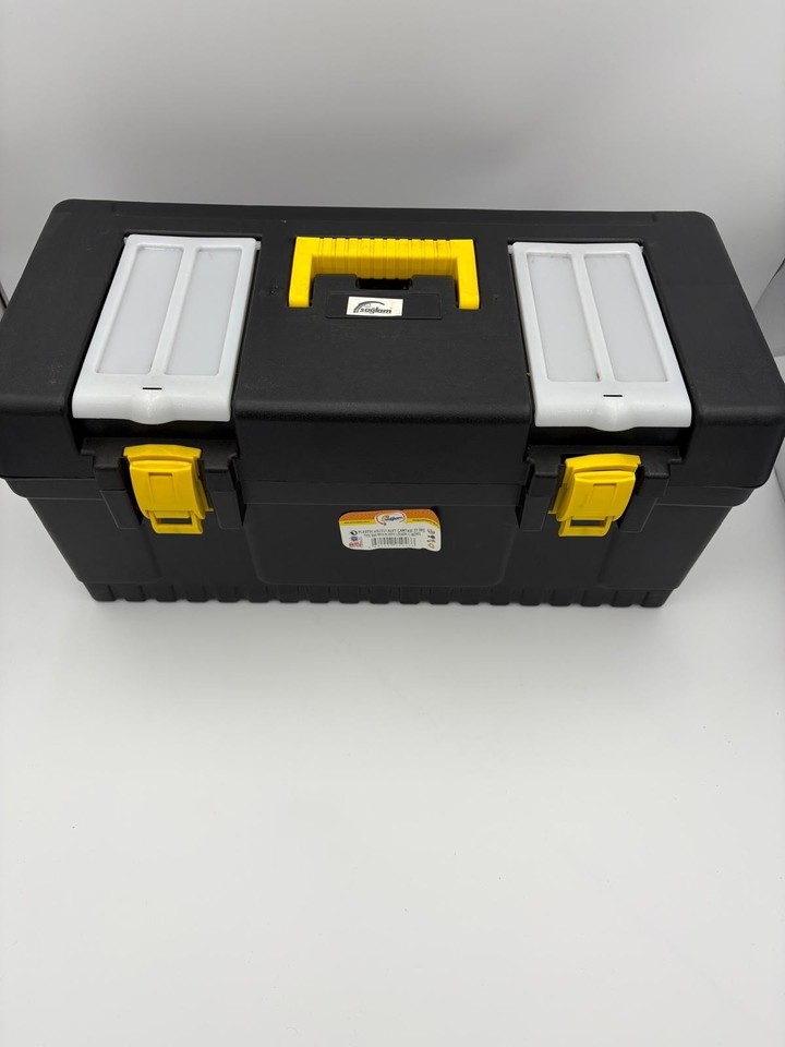 Strong Plastic Toolbox Chest Storage Tool Organiser Tool Box Case with ...