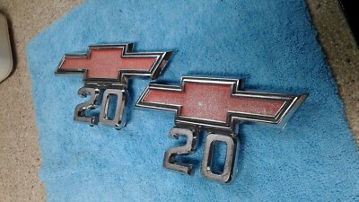 1960's 1967 68 Chevy Truck Parts C20 Fender Emblems Badges Trim ...