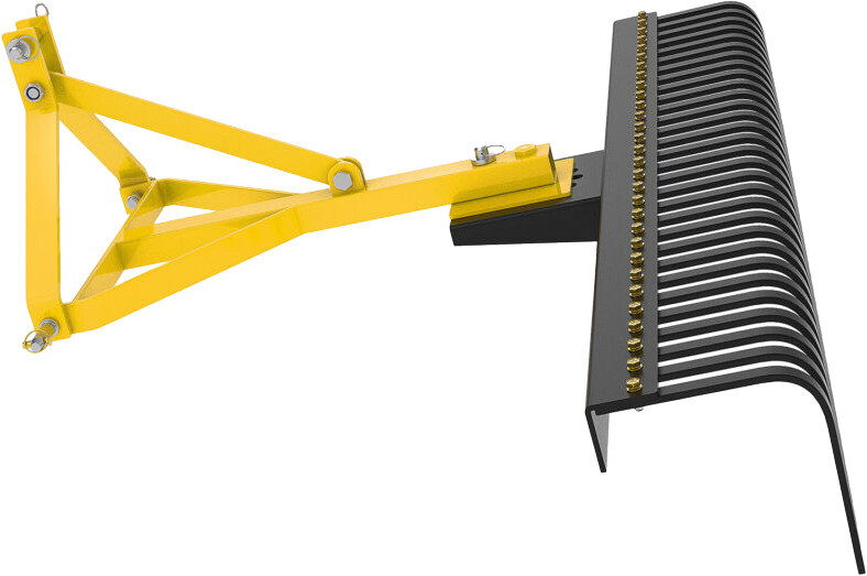 YINTATECH 3 Point Attach Landscape Rock Rake with 360 Degree Rotation ...
