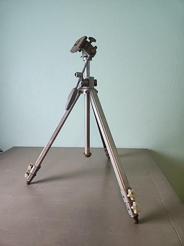Vintage Soligor Channelock Camera Tripod Adjustable Height Silver Works ...