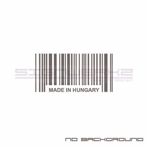 Made In Hungary Bar Code Decal Sticker Racing jdm euro Pair | eBay