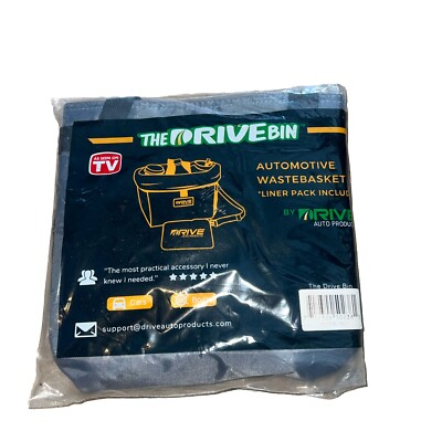 DRIVE - Auto Trash Bag Rubbish Bin For Car, Dark Grey New Organizer | eBay