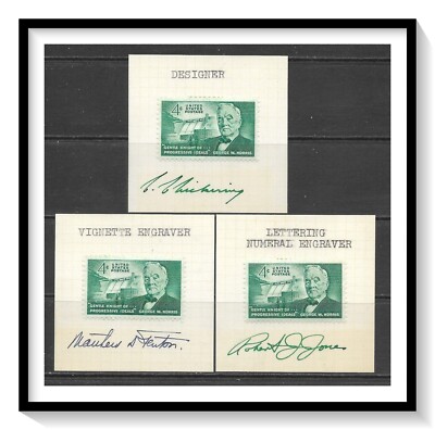 US #1184 George Norris Signed Set Mint | eBay