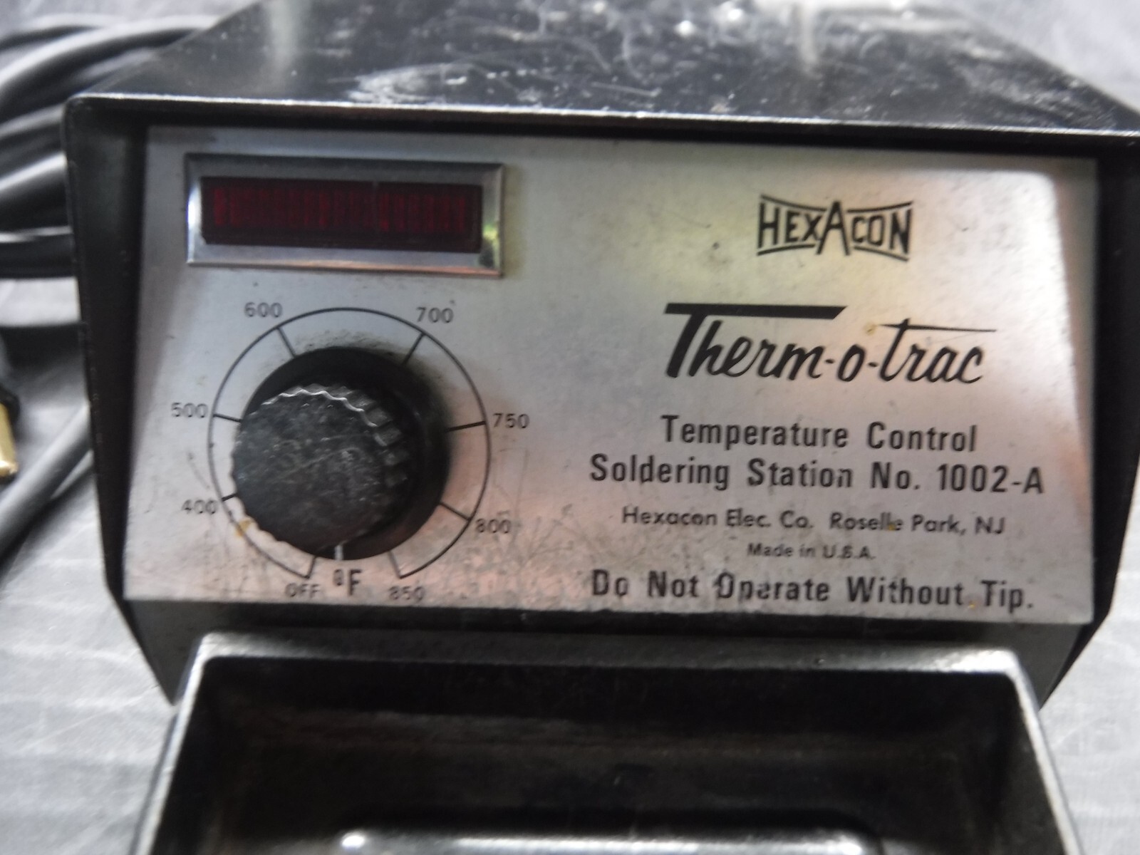 Hexacon Therm-o-trac T0T-1002A Temperature Control Soldering Station ...