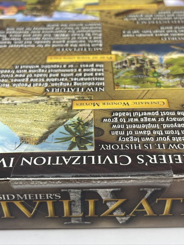 Sid Meier's Civilization IV Special Edition (PC CD-ROM, 2005) BRAND NEW ...