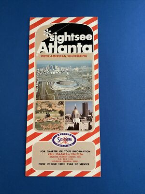 Sightsee Atlanta.. Sightseeing Inc. Atlanta, Ga.. 1971 Brochure | eBay