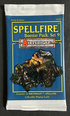Spellfire | SEALED Booster Pack | BIRTHRIGHT | Card Game | Blister Set ...