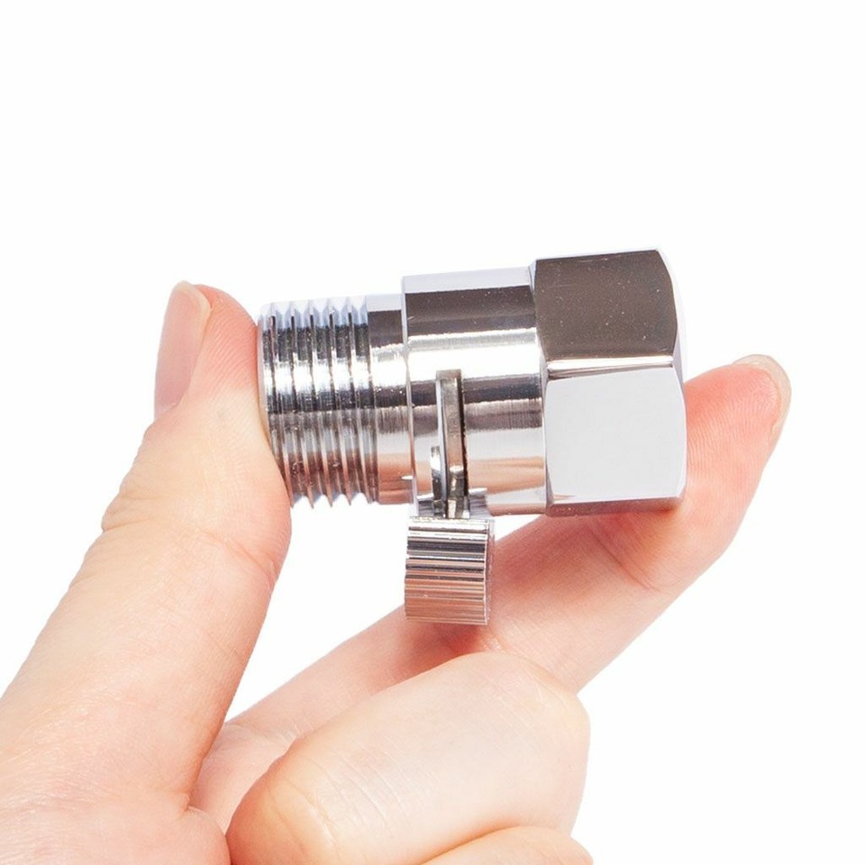 Full Brass G1/2" Flow Quick Control Shut-OFF Valve Shower Head Hand ...