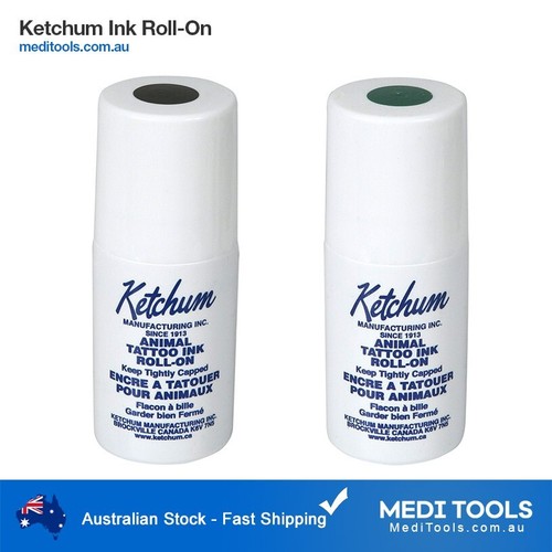 Ketchum Tattoo Ink Roll-On Green Black Tattooing Livestock Applicator ...