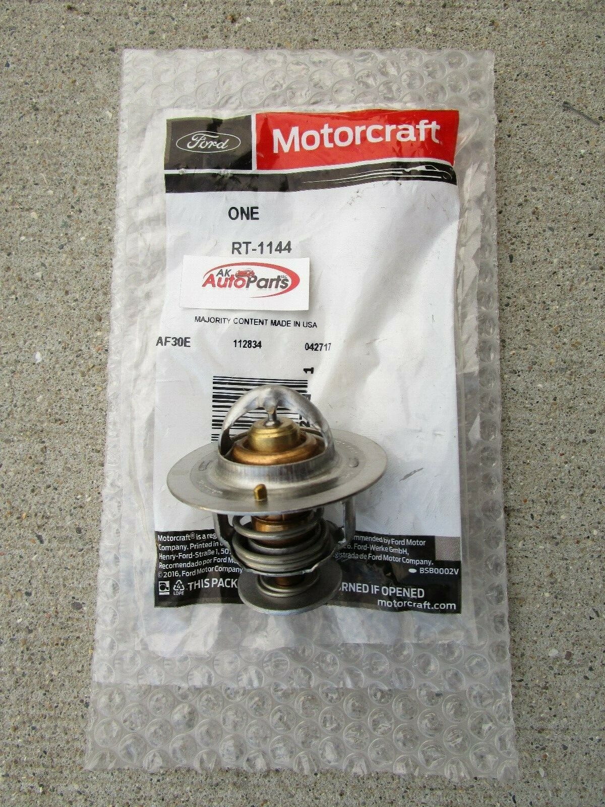 FORD XL3Z-8575-AA XL3Z8575AA MOTORCRAFT RT1144 ENGINE COOLANT ...