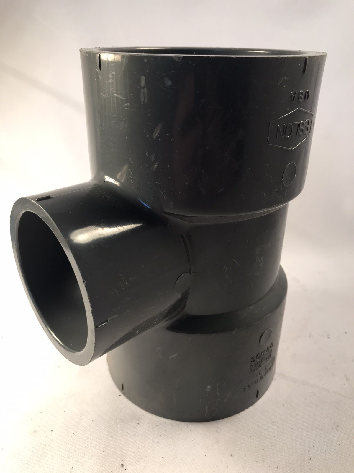 3" x 3" x 2" Eslon PVC Schedule 80 Reducing Tee | eBay