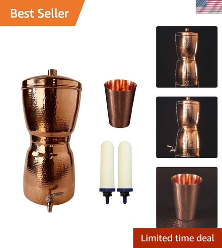 Sertodo Sana Vida Copper Water Filter - 2 Gal Capacity with 2 Berkefeld ...