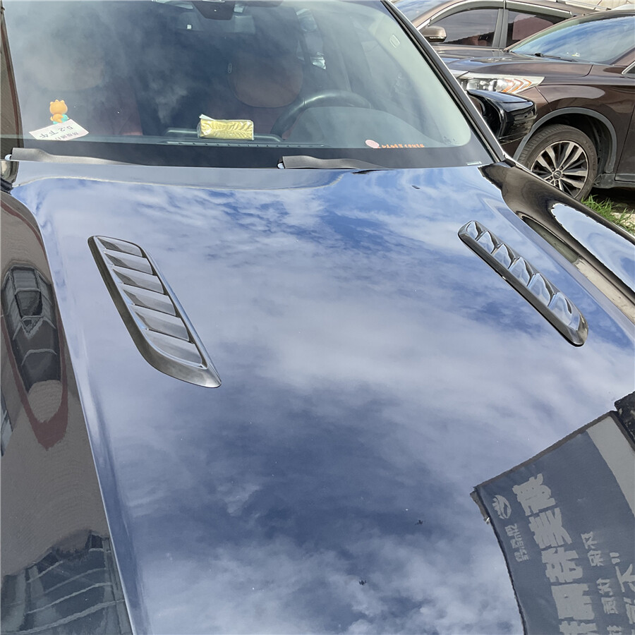 ABS Car SUV Hood Vent Louver Scoop Covers Air Flow Intake Decoration ...